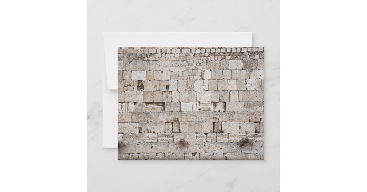 Western Wall Jerusalem Photo Note Card | Zazzle
