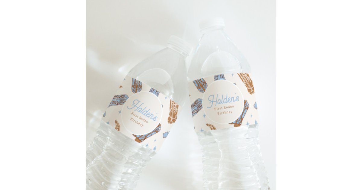 Western Water Bottle Labels | Zazzle