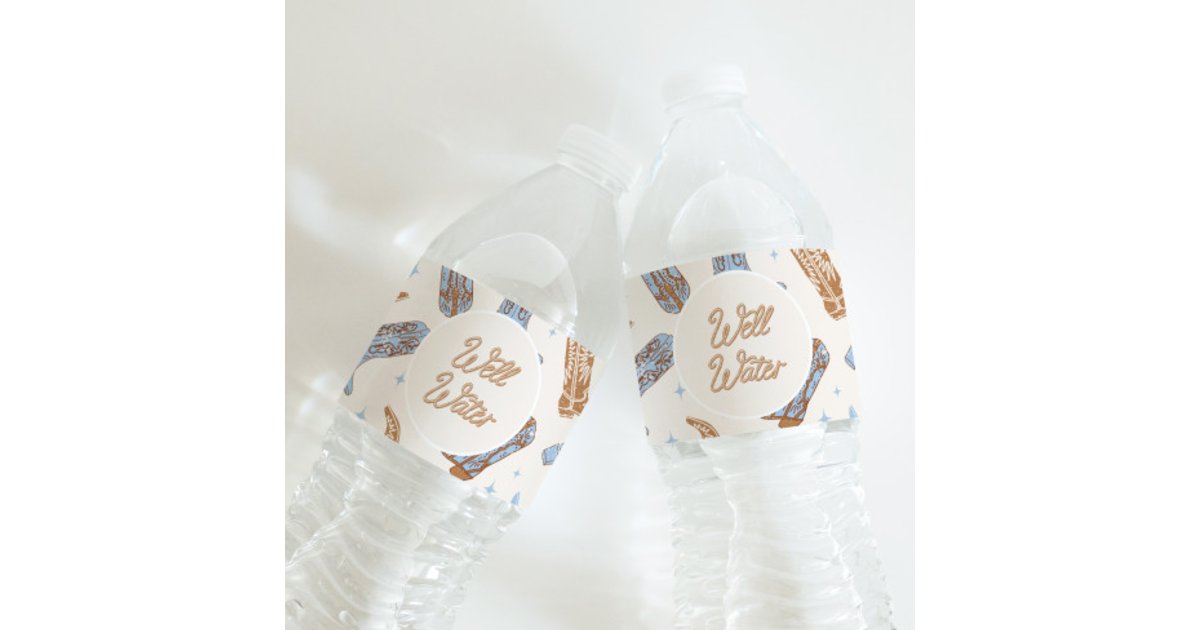 Western Well Water Bottle Labels | Zazzle