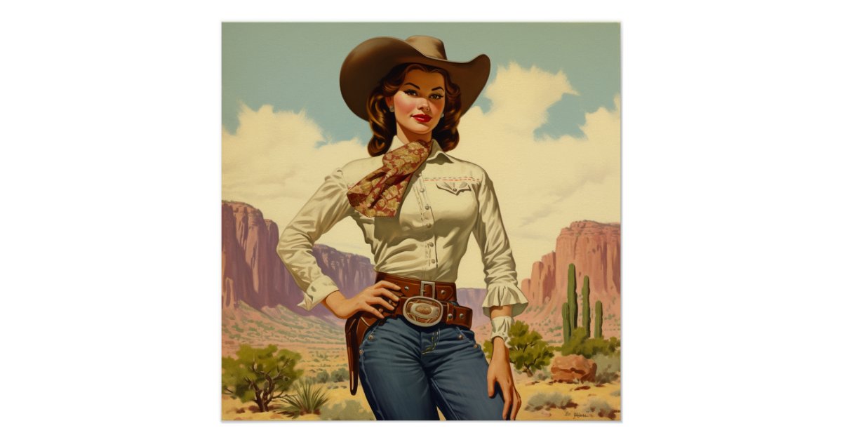 Western Winds of Passion: Wild West Whispers Poster | Zazzle