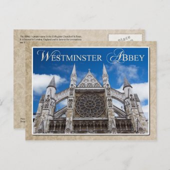 Westminster Abbey, London, England Postcard | Zazzle