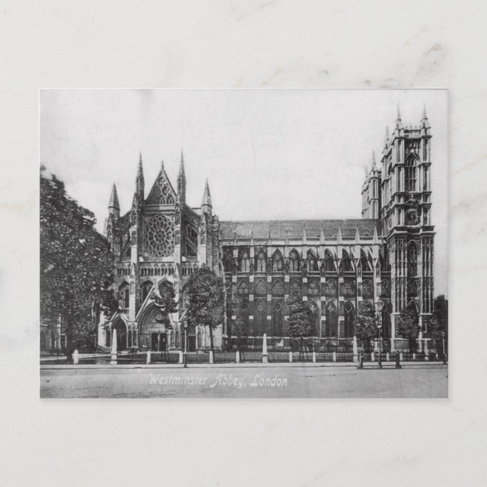 Westminster Abbey London Vintage Postcard | Zazzle.com