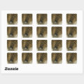 Westminster Hall, engraved by J. Bluck pub Square Sticker | Zazzle