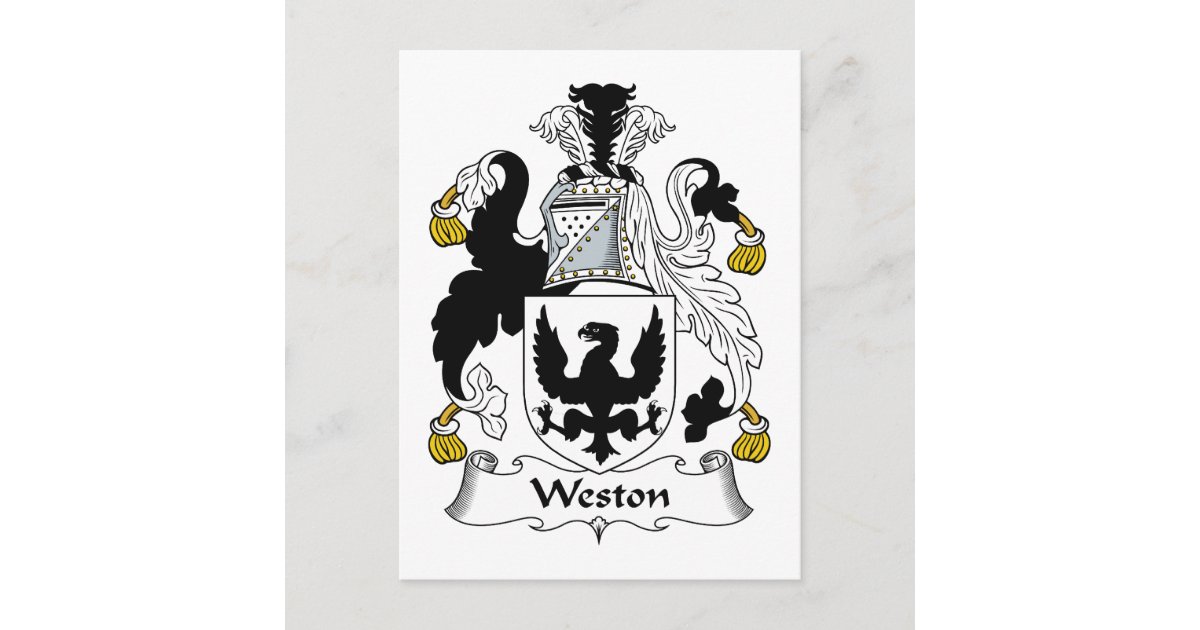 Weston Family Crest Postcard | Zazzle