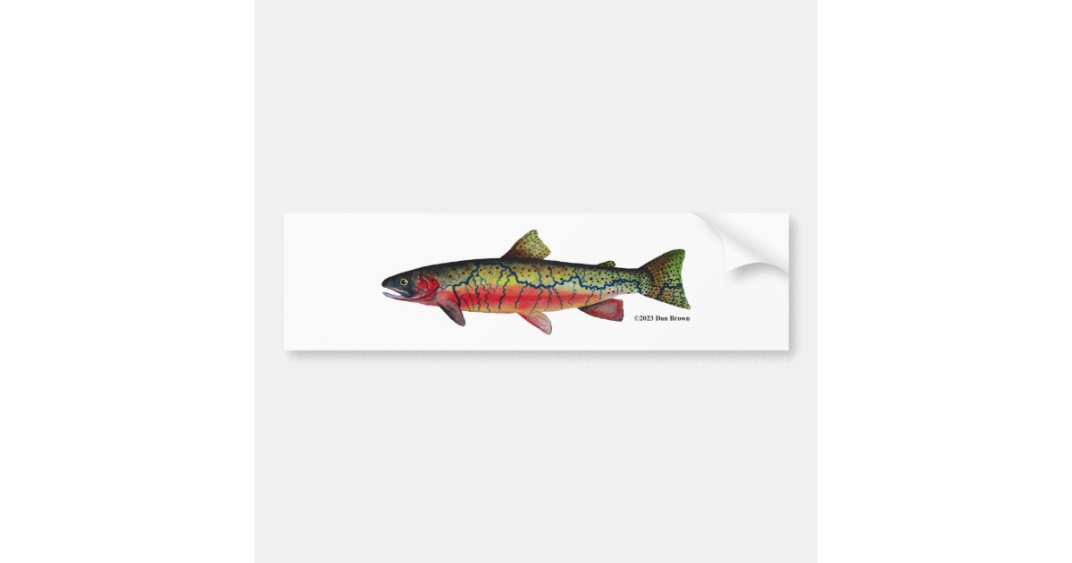 Westslope Cutthroat Trout; Bumper Sticker | Zazzle