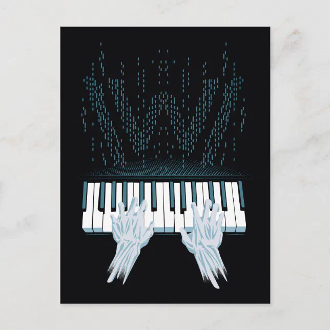 Westworld | Android Hands On Player Piano Postcard | Zazzle