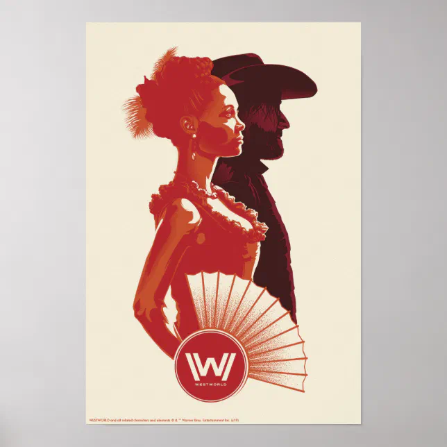 Westworld | Maeve & Hector Stencil Portrait Poster | Zazzle
