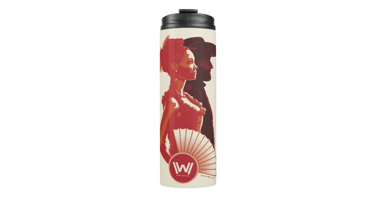 Westworld | Maeve & Hector Stencil Portrait Thermal Tumbler | Zazzle