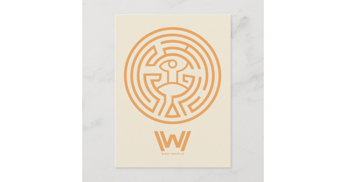 Westworld | The Maze Symbol Postcard | Zazzle