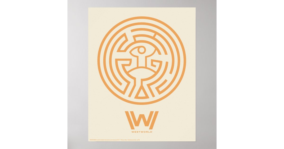 Westworld | The Maze Symbol Poster | Zazzle