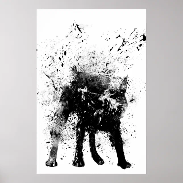 wet dog poster | Zazzle