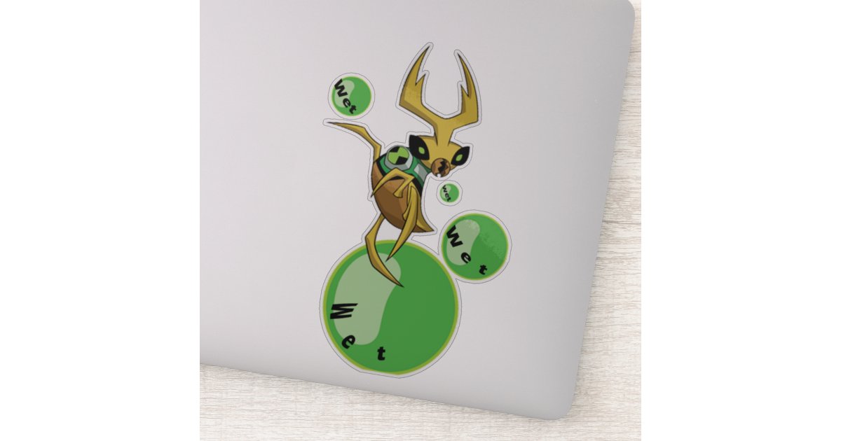 wet gets cold sticker | Zazzle