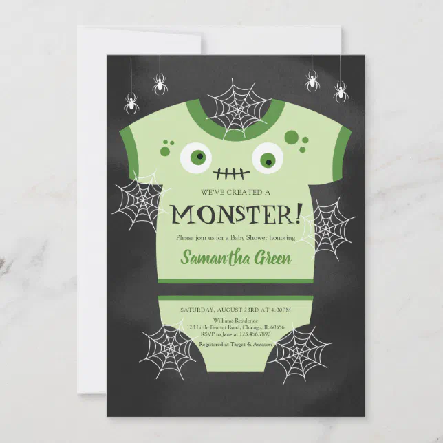 We've Created a Monster Baby Shower Invitation | Zazzle