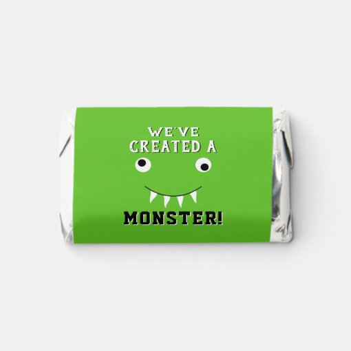 "We've Created A Monster" Halloween Baby Shower Hershey's Miniatures ...
