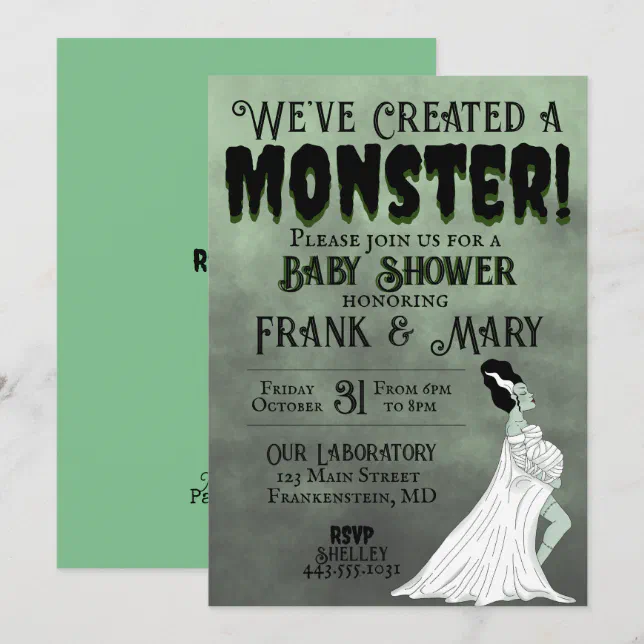 We've Created a Monster! Invitation | Zazzle