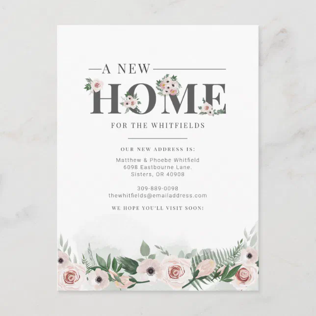 We've Moved Change of Address Moving Announcement Postcard | Zazzle