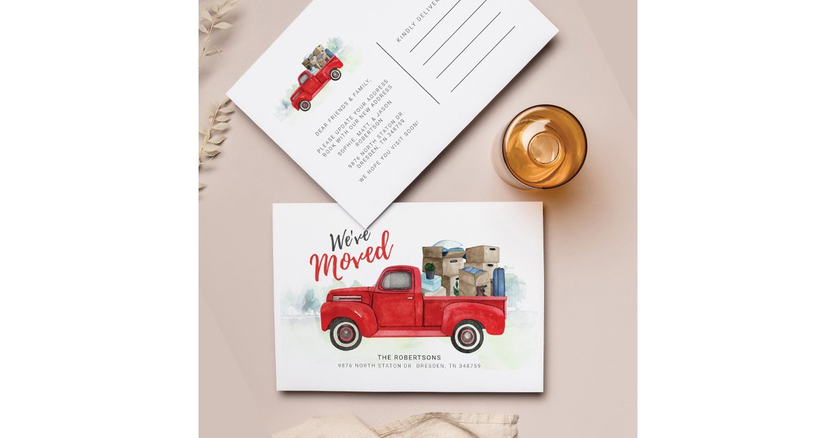 We've Moved Change of Address Moving Announcement Postcard | Zazzle