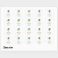 We've Moved Christmas Holidays Palm Tree Moving Square Sticker | Zazzle