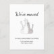 We've Moved Cute Cats Elegant Moving Announcement Postcard | Zazzle