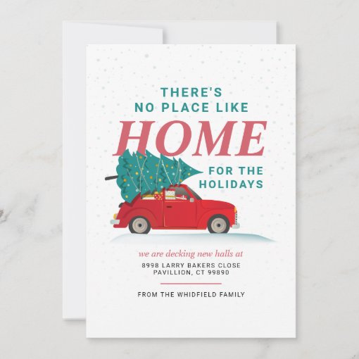 We've Moved Holiday New Address Moving Invitation | Zazzle