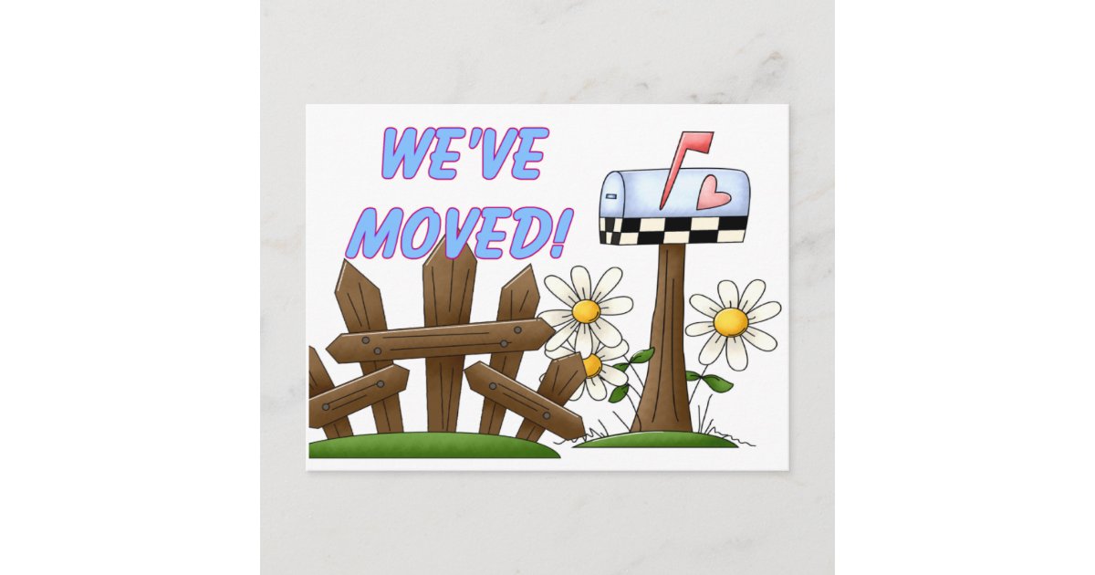We've Moved Moving Notice Announcement Postcard | Zazzle