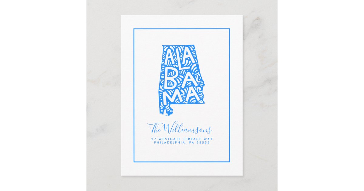 We've Moved | New Address | Alabama Postcard | Zazzle
