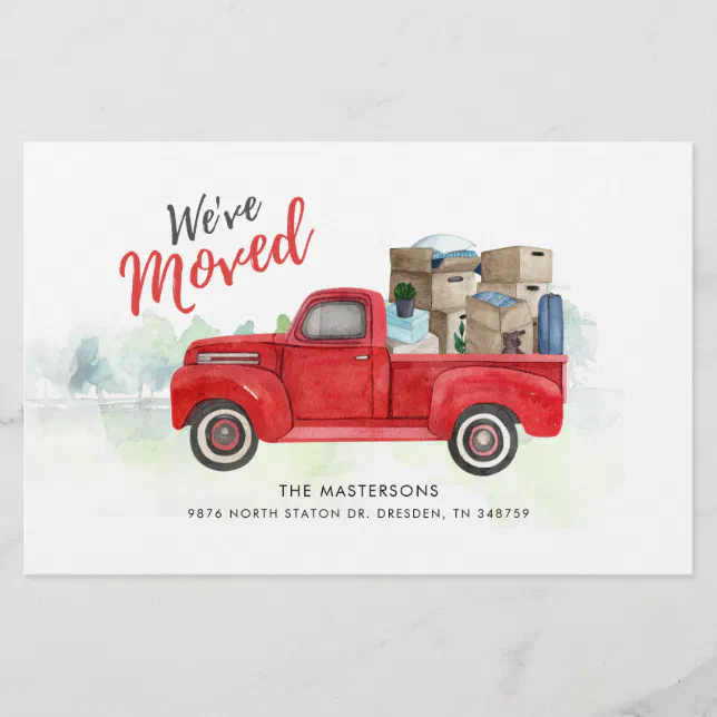 Weve Moved New Address Moving Announcement | Zazzle
