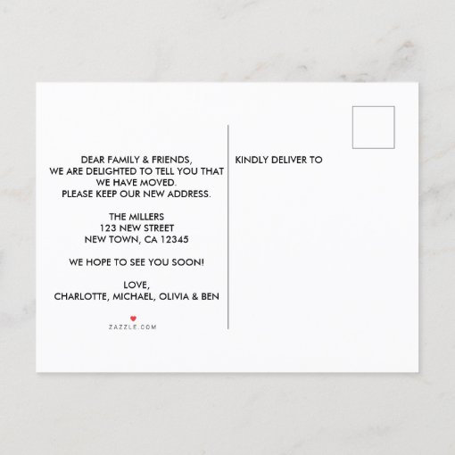 We've Moved New Address Moving Announcement Postcard | Zazzle