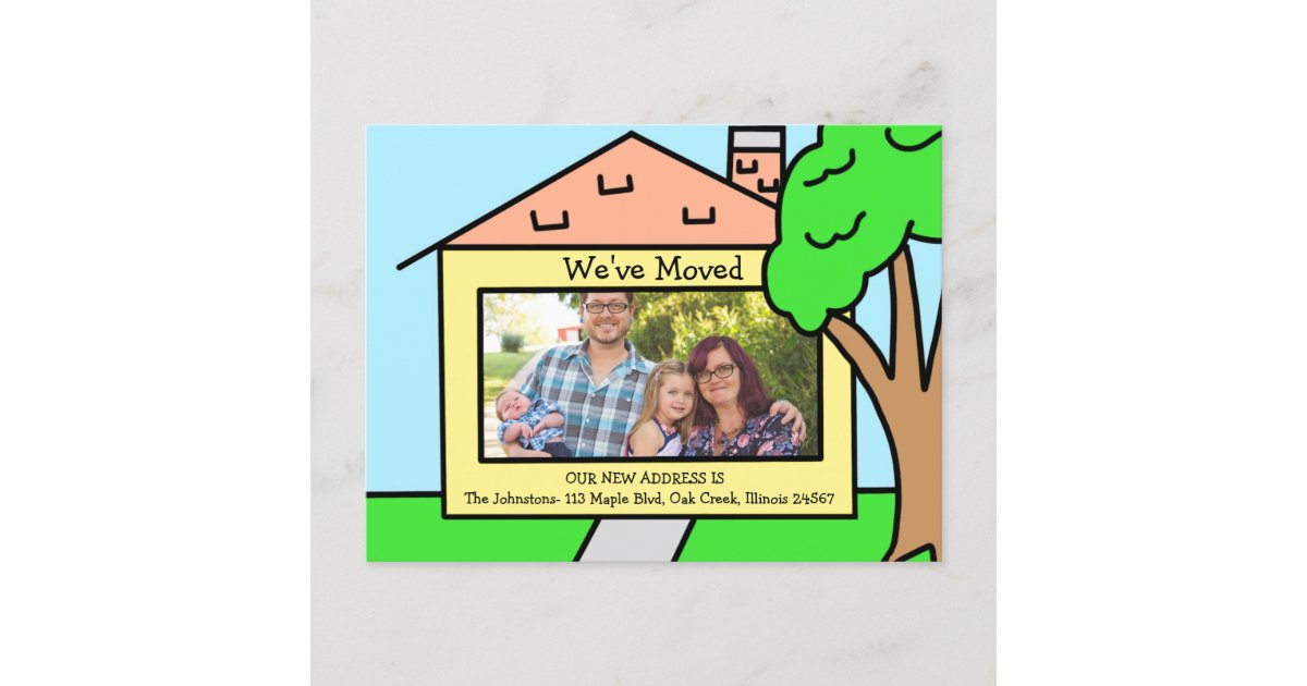 We've Moved | New Address Notifications Postcard | Zazzle