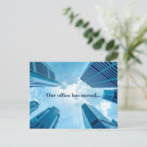 We've Moved Office Professional Change of Address Announcement Postcard ...