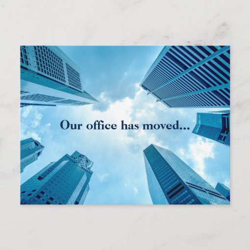We've Moved Office Professional Change of Address Announcement Postcard ...
