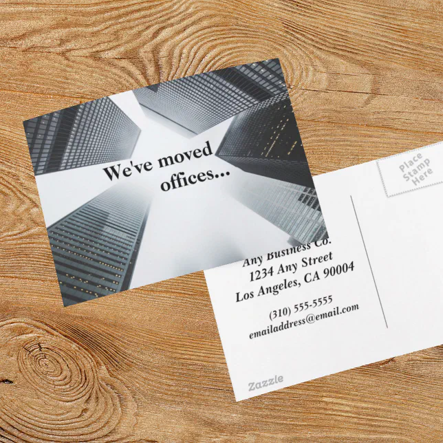 We've Moved Offices Custom Business Address Change Announcement ...
