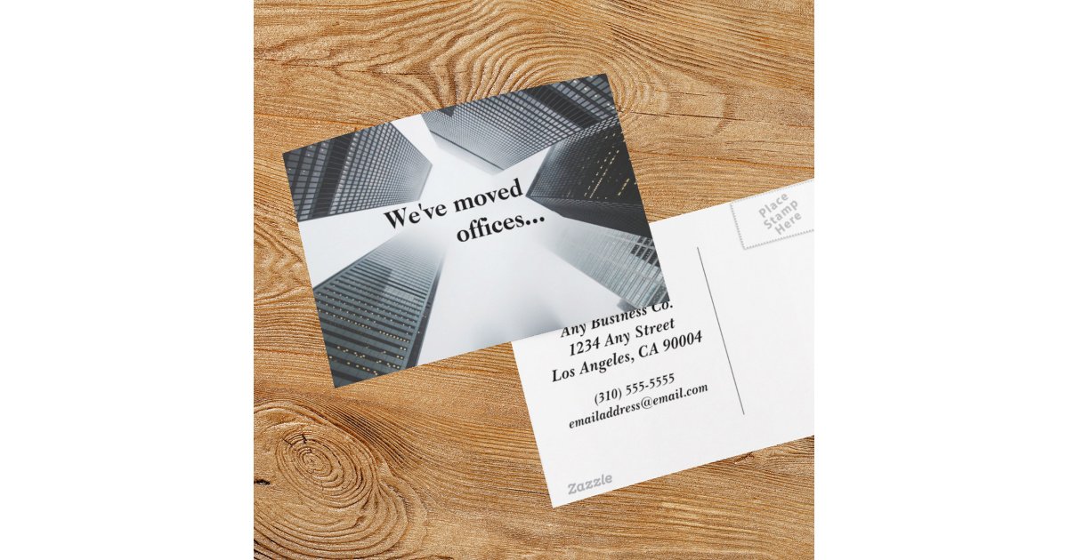 We've Moved Offices Custom Business Address Change Announcement ...