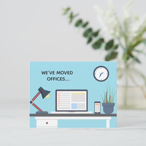 We've Moved Offices Modern Business Address Change Announcement ...