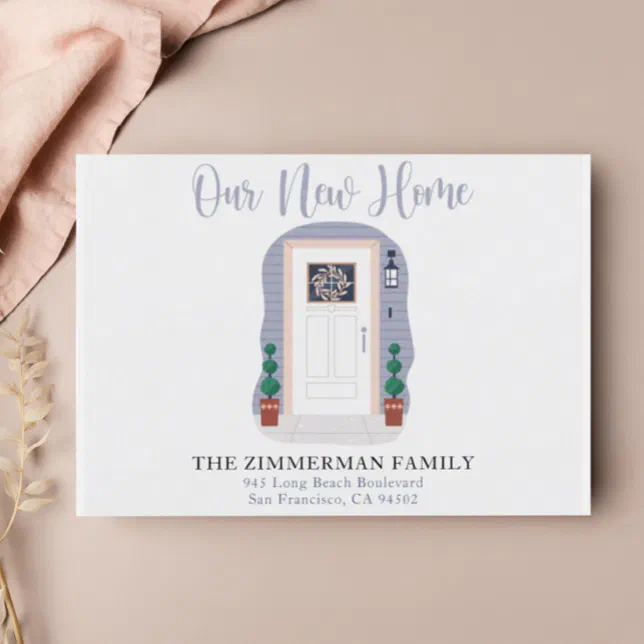 We've Moved Our New Address Pastel Watercolor Postcard | Zazzle