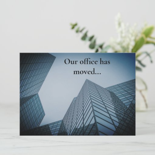 We've Moved Professional Office Building Moving Announcement | Zazzle