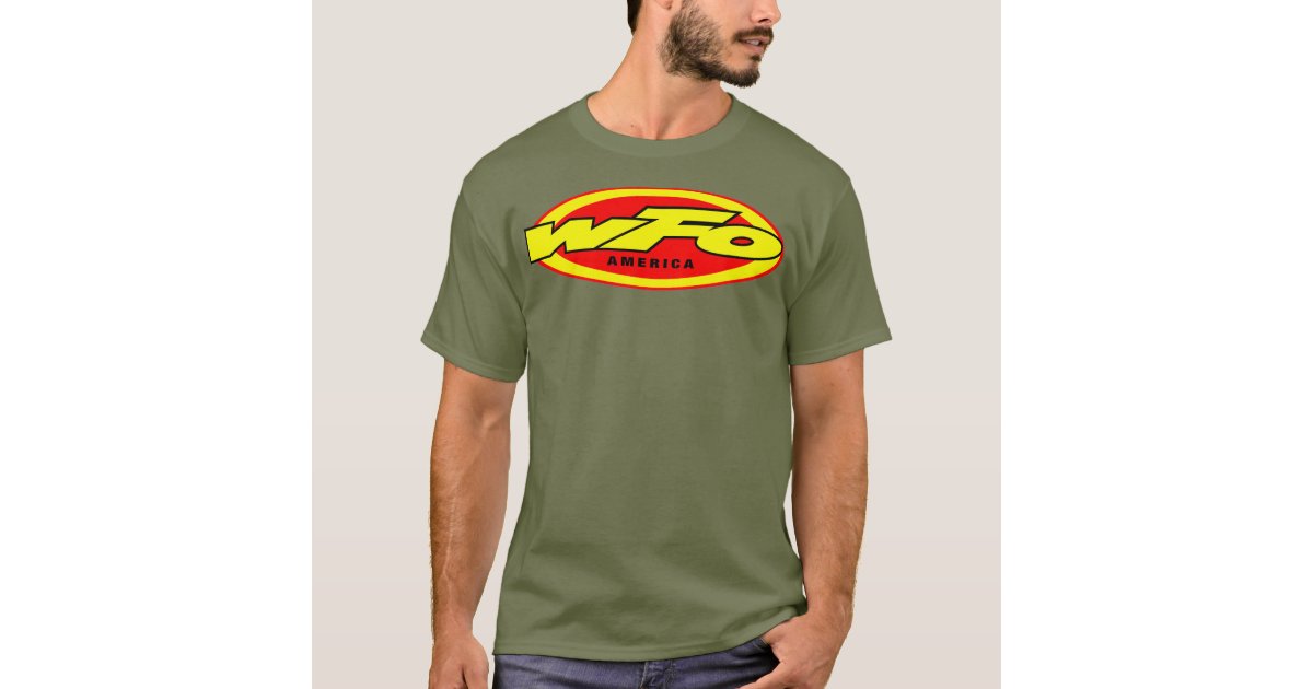 WFO Factory Motocross Racer Dirt Bike Rider T-Shirt | Zazzle