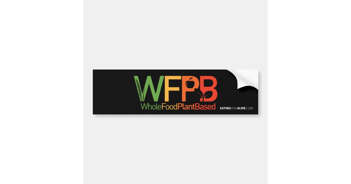 WFPB logo - dark bumper sticker | Zazzle