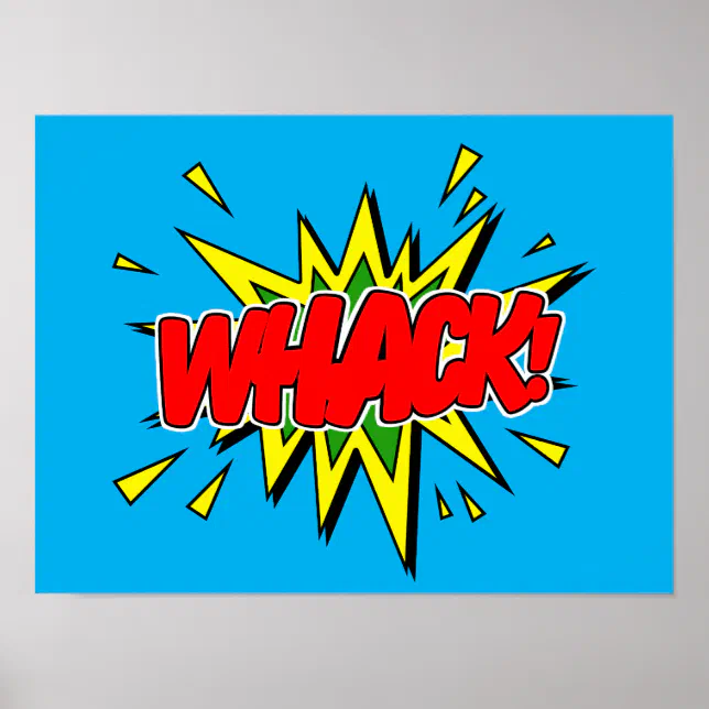 Whack - Comic Sign / Poster | Zazzle