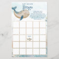 Whale Baby Shower Bingo Game | Zazzle
