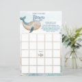 Whale Baby Shower Bingo Game | Zazzle