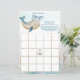 Whale Baby Shower Bingo Game | Zazzle