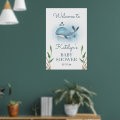 Whale Baby Shower Welcome Sign | Zazzle