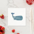 Whale Ocean Paper Napkin | Zazzle