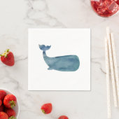 Whale Ocean Paper Napkin | Zazzle
