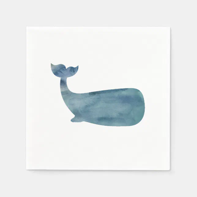 Whale Ocean Paper Napkin | Zazzle