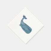 Whale Ocean Paper Napkin | Zazzle