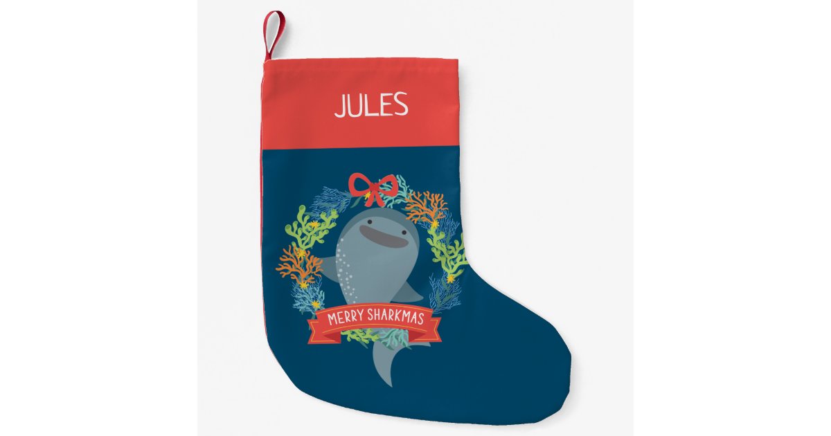 Whale Shark Small Christmas Stocking | Zazzle