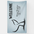 Whale Tail Blue Banner | Zazzle