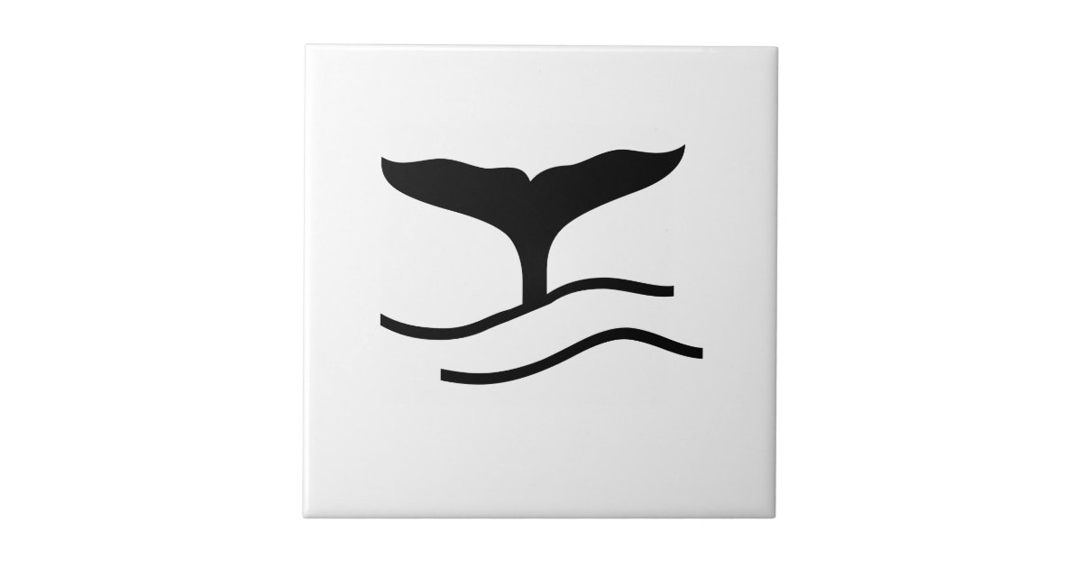Whale Tail Ceramic Tile | Zazzle